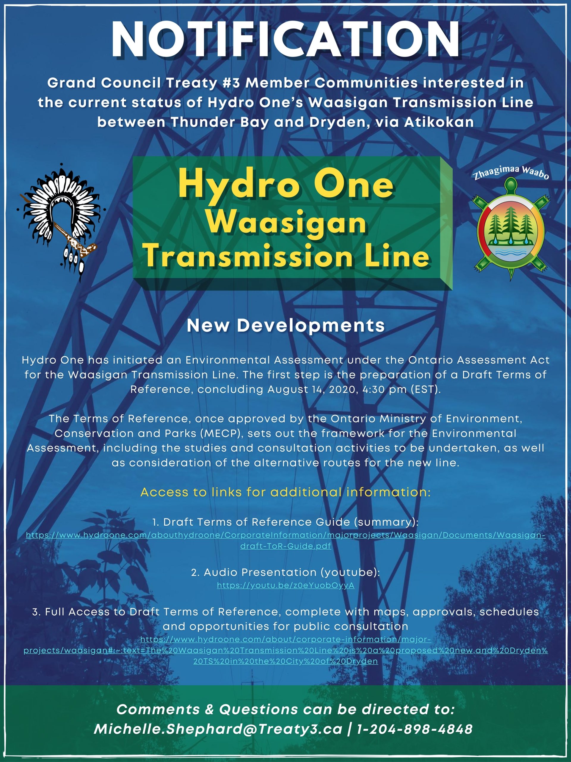 Project Notification for the Waasigan Transmission Line (New ...